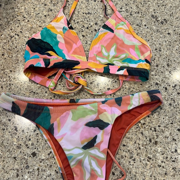 Jolyn Clothing | Swim | Jolyn Clothing Coral And Teal Bikini | Poshmark